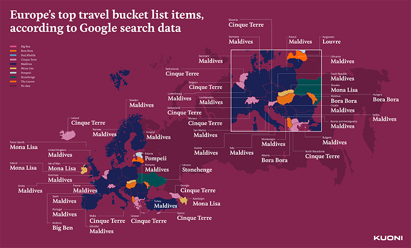 The world’s most popular travel bucket list experiences